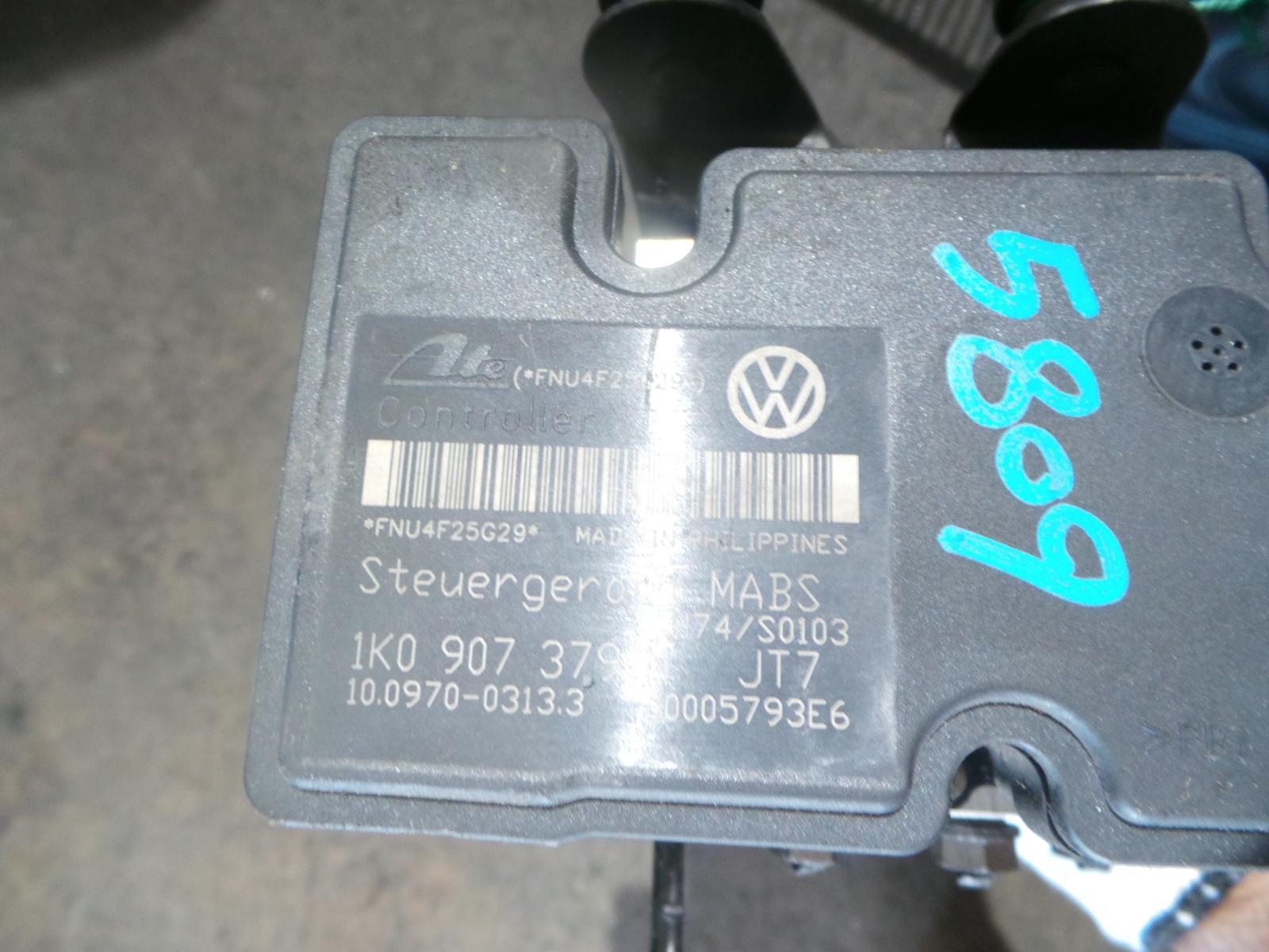 VOLKSWAGEN GOLF ABS PUMP/MODULATOR GEN 5, ON MOTOR P/N 1K0614117F, ON ...