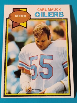 1979 Topps Football - #224 Carl Mauck - Houston Oilers Ex-Nm Condition ...