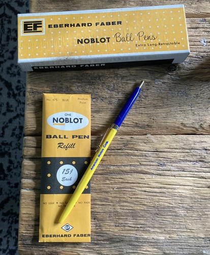 NOS Vintage Noblot Advertising Ball Pen With Refill | eBay