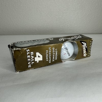 Pinnacle Gold Golf Balls LS 4 per Sleeve Long Distance Straight Flight ...