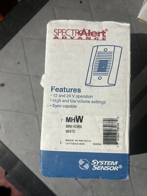 System Sensor MHW SpectrAlert Advance 12/24V Mini-Horn - White ...