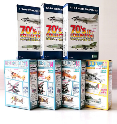 Wing kit collection 11 ,14 and 70 Jet collection 7 boxes 1/144 airplane ...