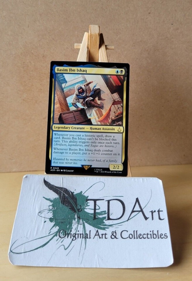 1x BASIM IBN ISHAQ ~ NM - MTG - ACR Assassin's Creed - Showcase Foil or ...