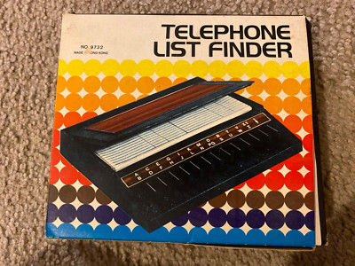 Telephone List Finder Flip Up Phone Number Address Book Index No 9732 ...