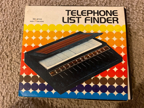 Telephone List Finder Flip Up Phone Number Address Book Index No 9732 ...