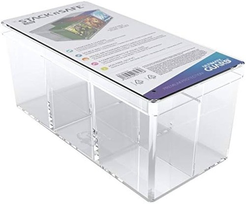 6x ULTIMATE GUARD STACK n SAFE STORAGE BOX 480 Card Case Clear ...
