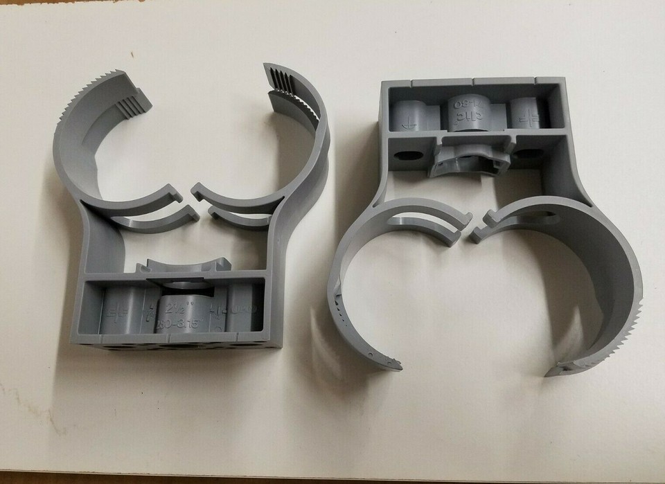 Clic-x 2 1/2" #71 Plastic Pipe Clamp Hanger Range: 2.798"- 3.150" 24 ...