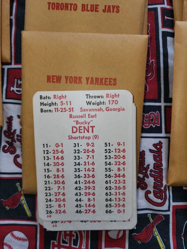 APBA Baseball Cards 1977 Set w/XB Cards | eBay