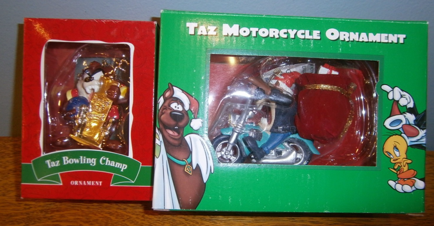 Looney Tunes Warner Bros. Studio Store Taz Motorcycle & Bowling Champ ...