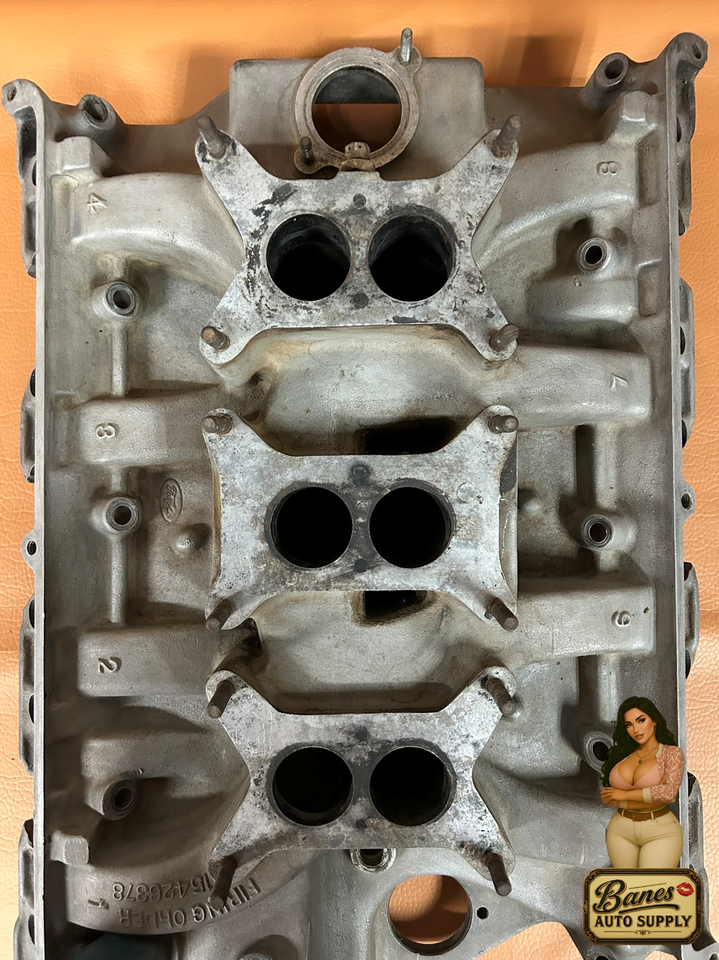 Ford FE 390 / 406 / 427 Tri-Power 3x2 Aluminum Intake Manifold — OEM ...