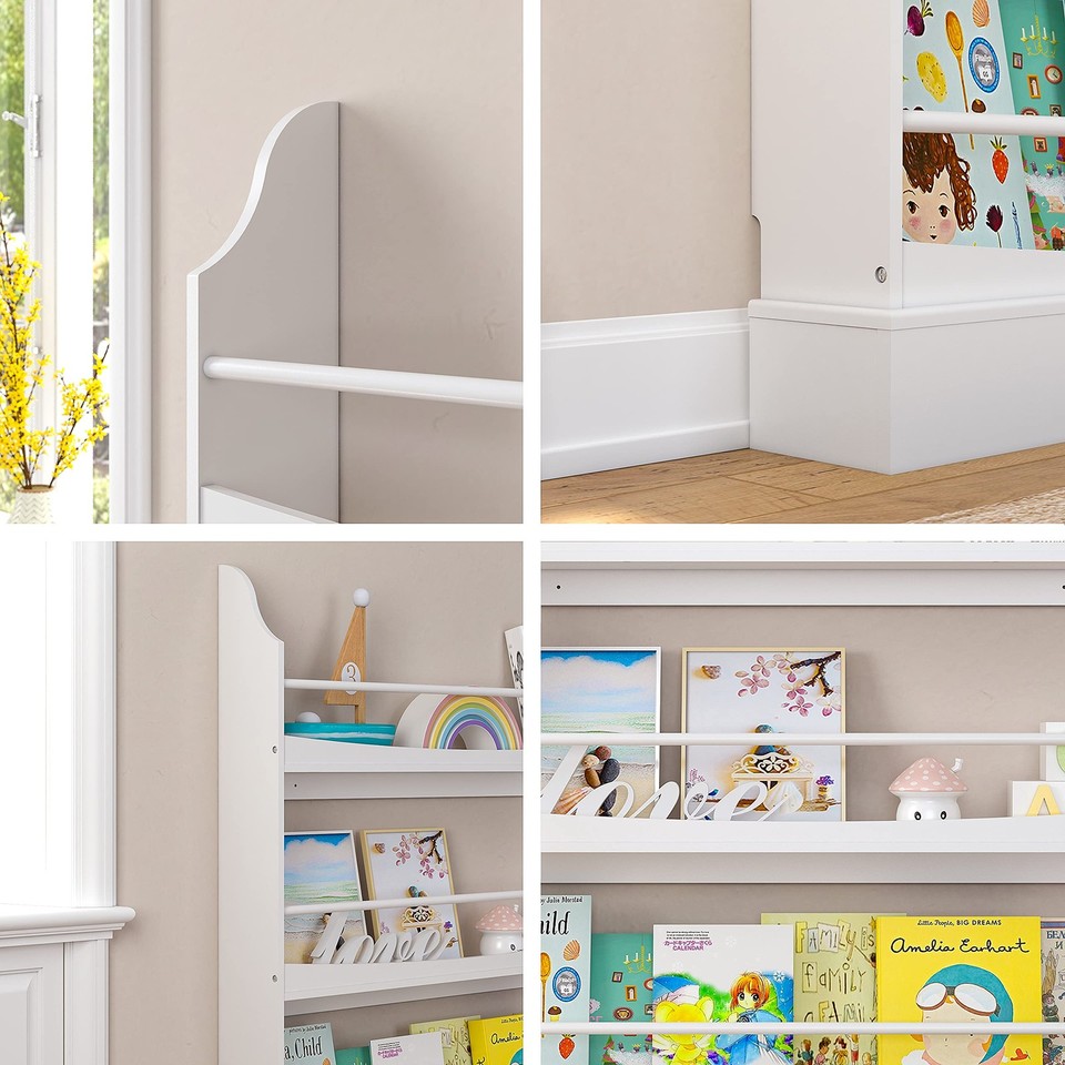 Kids Bookshelf, 3 Tiers Book Shelf and Storage for Kids Rooms, Kids ...