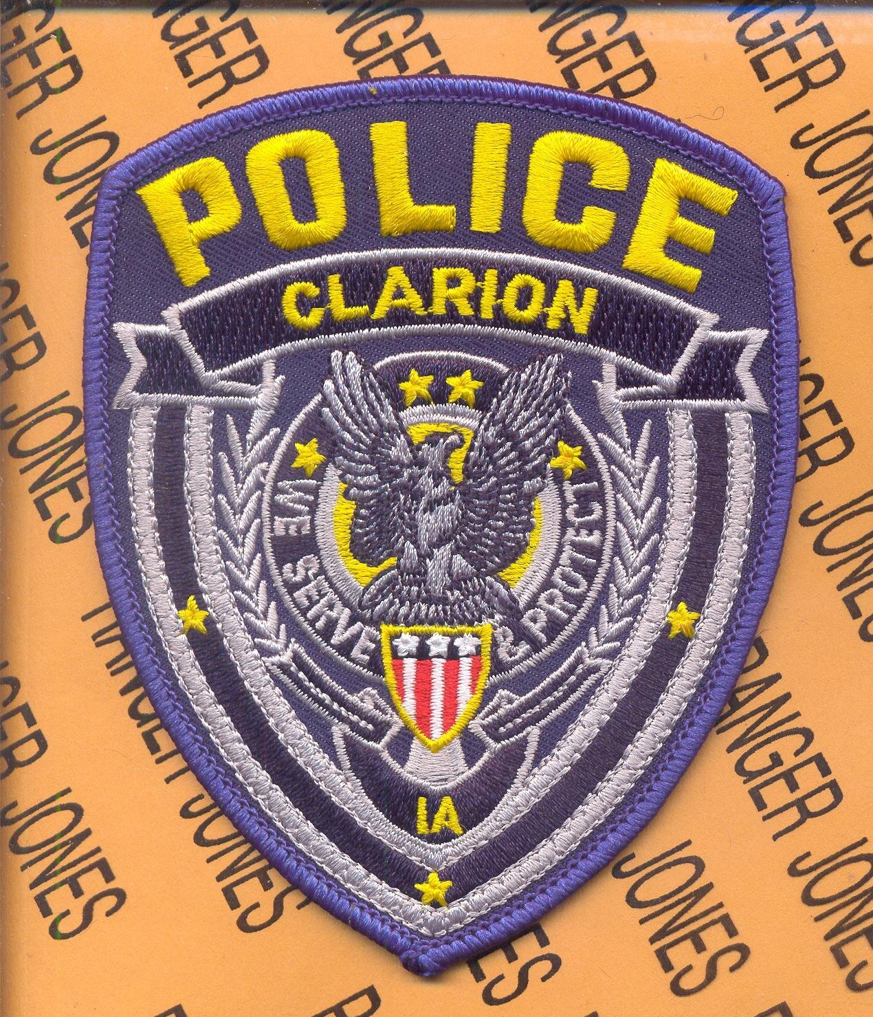 CLARION IOWA POLICE PD LEO patch | eBay