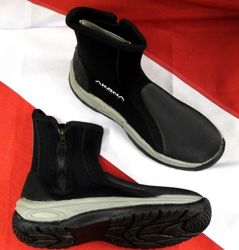 6.5mm AKONA neoprene molded sole Boots Water Sports Scuba diving equip ...