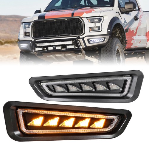 LED Fog Light with DRL Turn Signal Fit for Ford F150 Raptor 2017 2018 ...