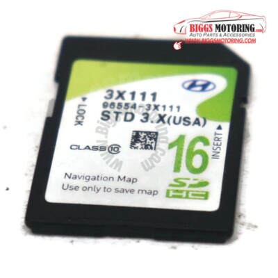 Hyundai Elantra Navigation Map 16G Sd Card 96554-3X111 | eBay