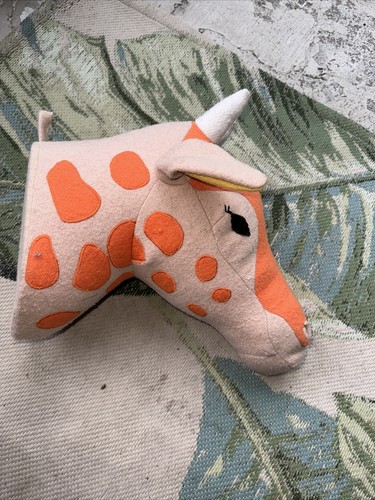 Target Brands PILLOWFORT Plush GIRAFFE Head Wall Mount 3D Stuffed ZOO ...
