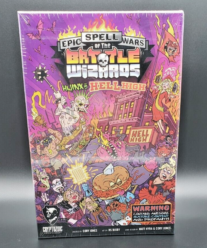 Epic Spell Wars of the Battle Wizards Hijinx at Hell High Board Game ...