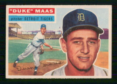 1956 TOPPS BASEBALL # 57 DUKE MAAS 15587 | eBay