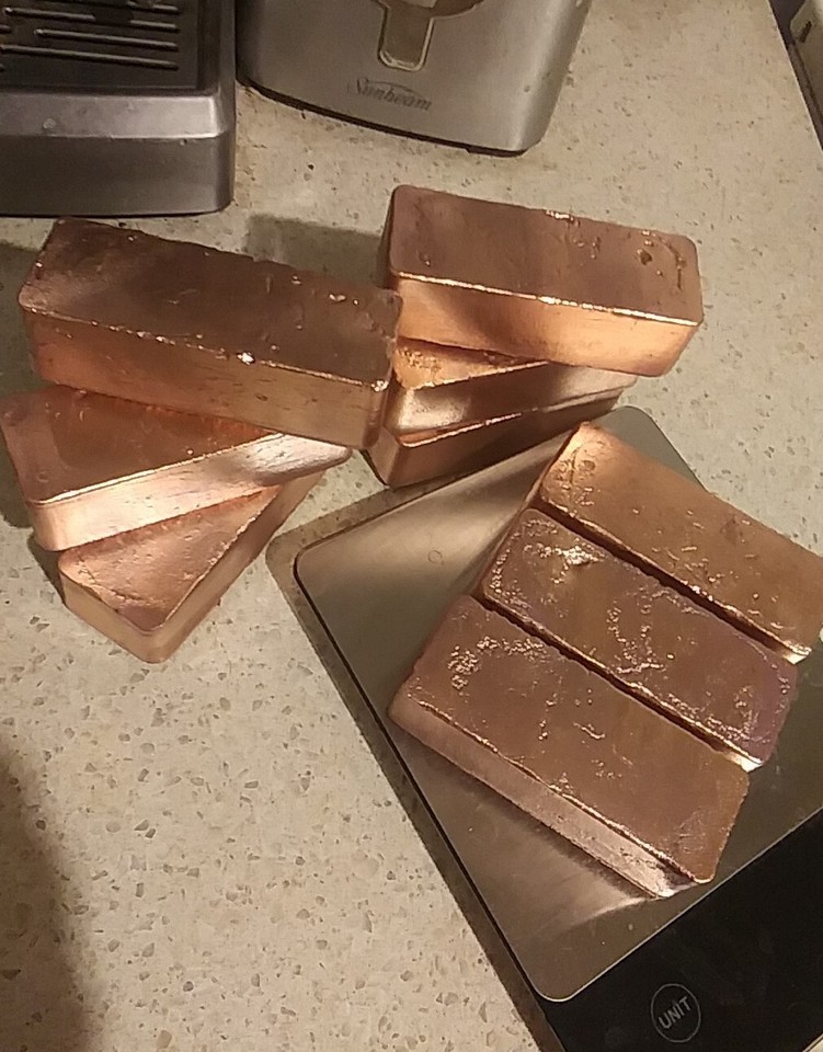 1kg Cu 9999 Copper Cast Bar- Bullion For Investment Or Jewellery ...