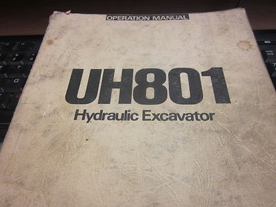 Hitachi UH801 Hydraulic Excavator Operation Manual | eBay