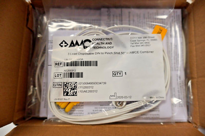 AMC 5 Lead Disposable DIN to Pinch Shield 50" W/ Combiner LW-309DS50/3A ...