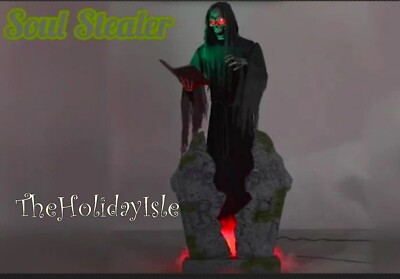 IN STOCK! NEW 2025 HALLOWEEN ANIMATRONIC SOUL STEALER PROP LED EYES ...