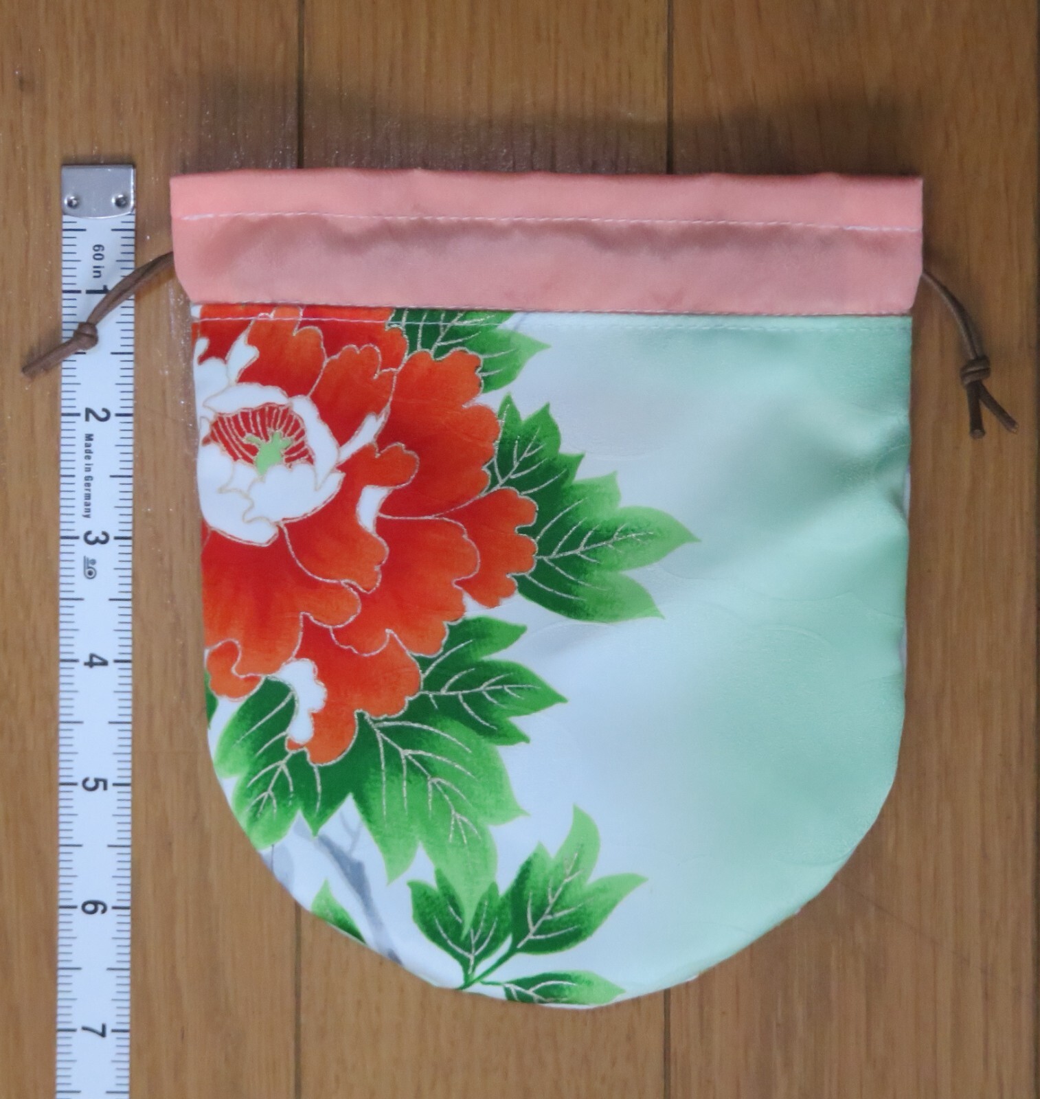 handmade Kimono remake pretty pouch Kawaii Japan - Gem
