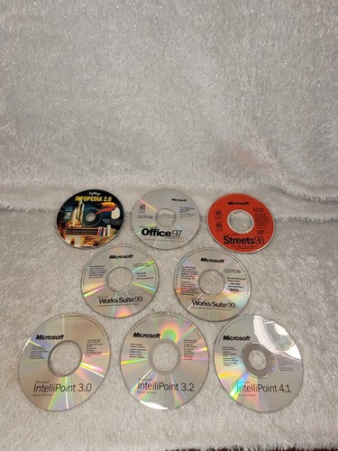 Vintage Microsoft Office (1983 - 2002) Variety Software CDs (No Cases ...
