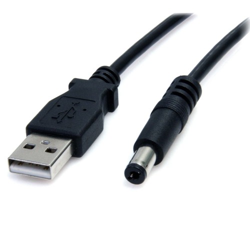 StarTech.com USB to 5.5mm Power Cable - Type M Barrel - 2m 2 m USB ...