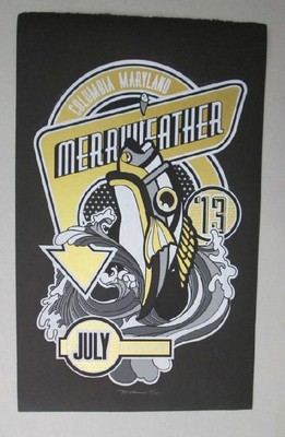 PHISH MERRIWEATHER MARYLAND 2013 BOYER CONCERT POSTER SILKSCREEN GOLD ...