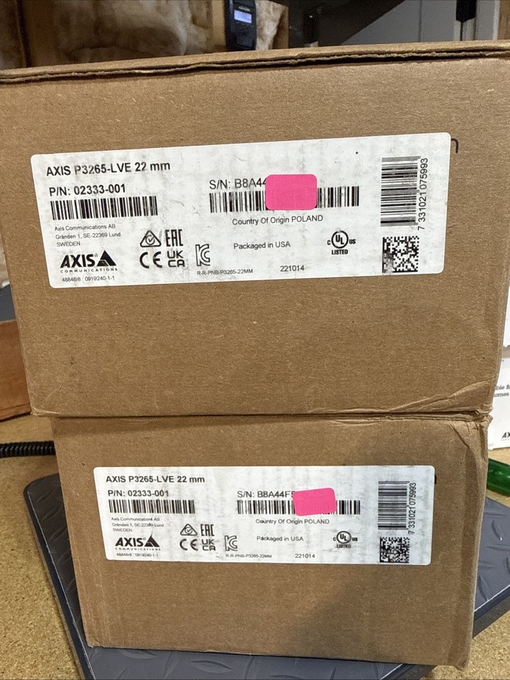 Axis P3265-LVE 22mm Security Dome Network Camera | 02333-001 NEW/OPEN ...