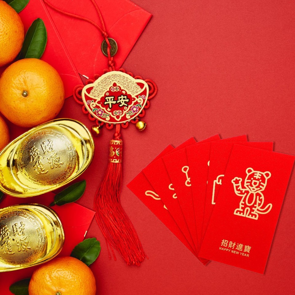 2 Pack Chinese Money Envelopes Spring Festival Red Packet New Year's ...