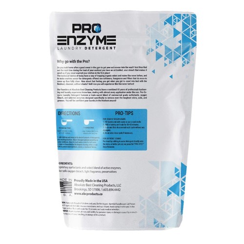 Pro-Enzyme Laundry Detergent Powder, Non-Irritating Professional ...