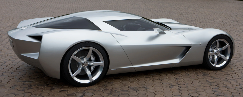 Corvette Chevrolet StingRay Race Car Chevy Concept Built Metal Promo ...