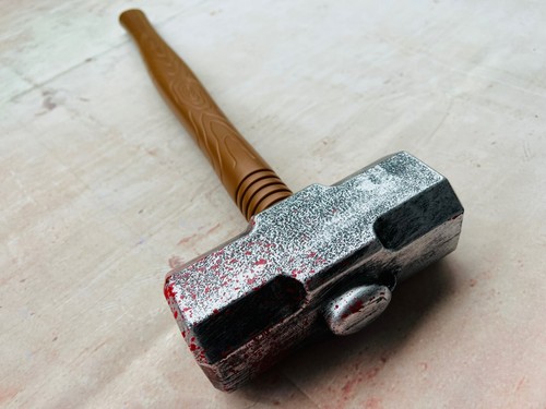 Bloody Sledgehammer Movie Prop Plastic Hammer Halloween Sledge Hammer ...