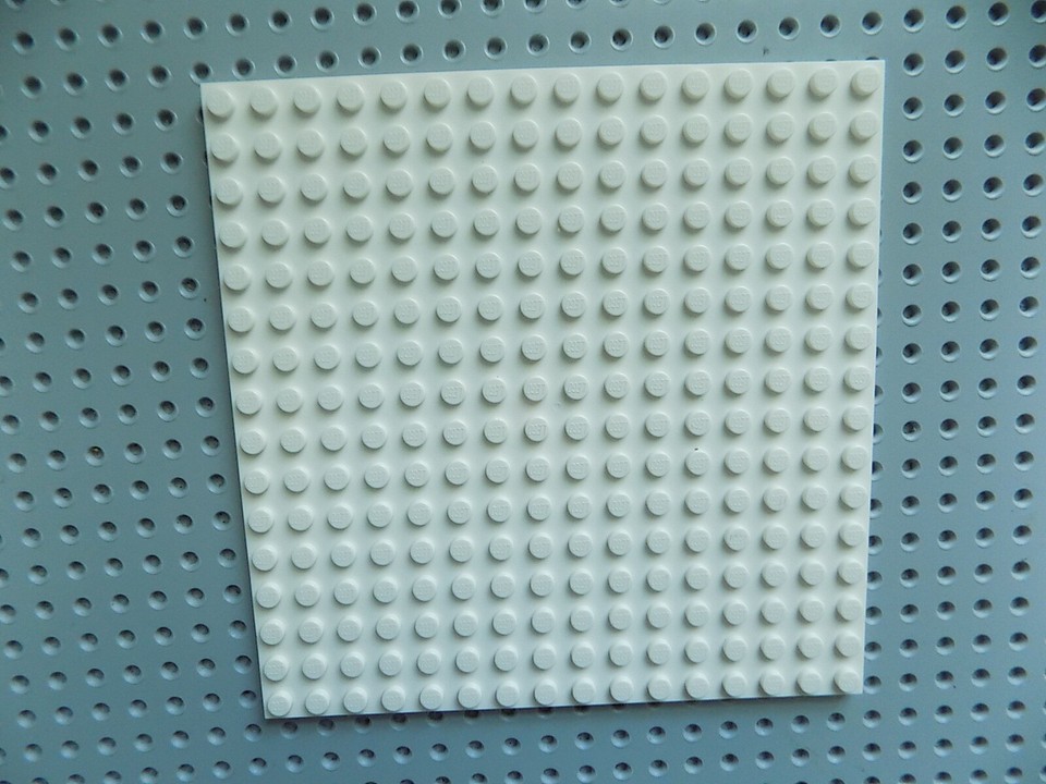 LEGO White Plate 16X16 part 91405 Baseplate/building platform snow | eBay