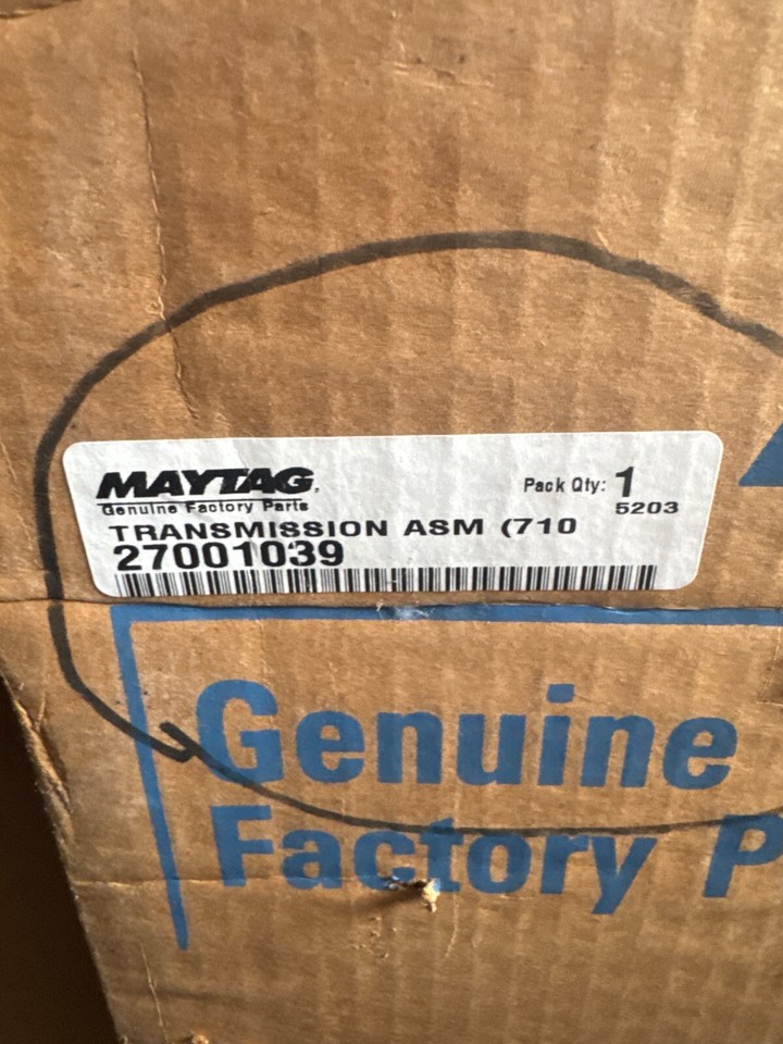 Genuine OEM Maytag 27001039 Top Load Washer Transmission Assembly ...