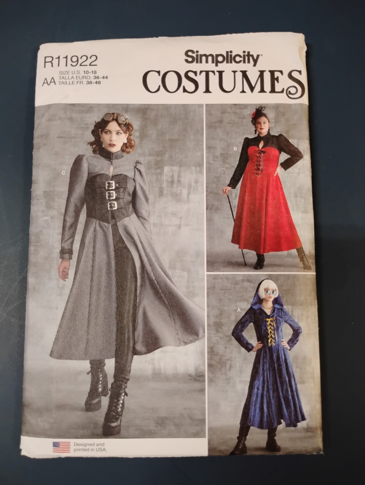 Simplicity Costume Pattern Women's Steampunk Costume Pattern Size 10 ...
