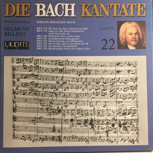 Die Bach Kantate Vol 22 BWV 178 179 180 181 182 183 184 185 Cantatas ...