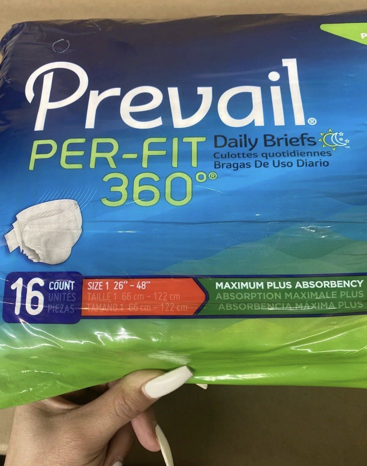 PREVAIL Per-Fit 360 Adult Daily Briefs Size 1 (26"-48") | eBay