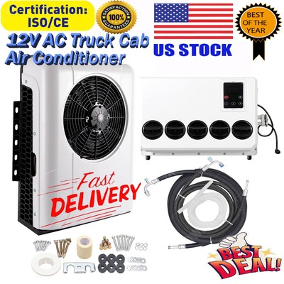 12V Mini Split RV Air Conditioner 12000Btu A/C Fits Semi Trucks Bus RV ...