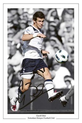 GARETH BALE SPURS SIGNED PHOTO AUTOGRAPH PRINT SOCCER | eBay