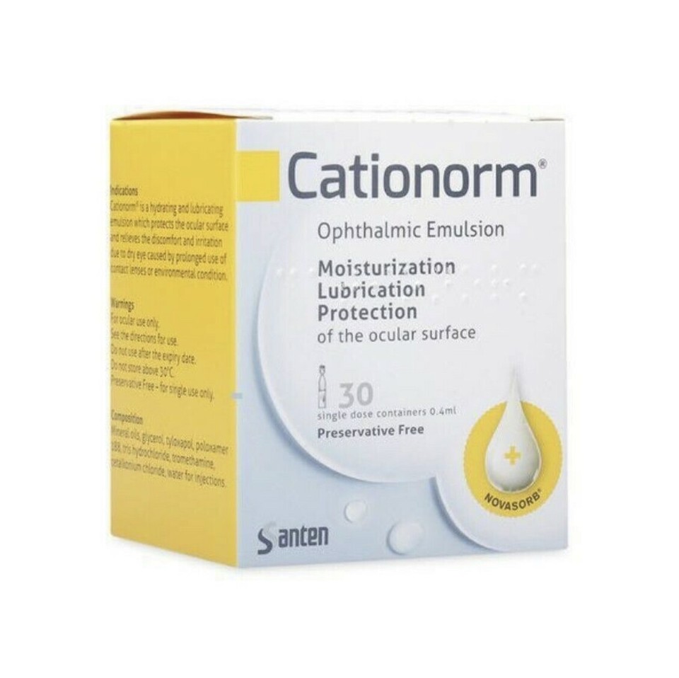 30's x 0.4ml CATIONORM Ophthalmic Emulsion Vial Eye Drops FREE DHL | eBay