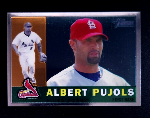 2009 Topps Heritage #C10 Albert Pujols Chrome #/1960 Cardinals | eBay
