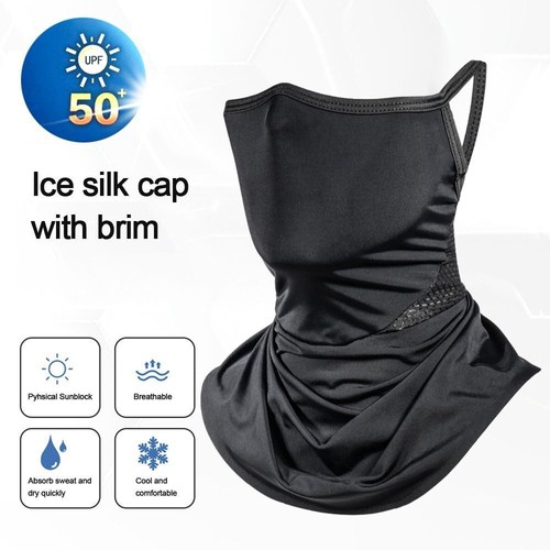 Headband Scarf Head Face Neck Gaiter Ice Silk Sunscreen Mask Face Cover ...