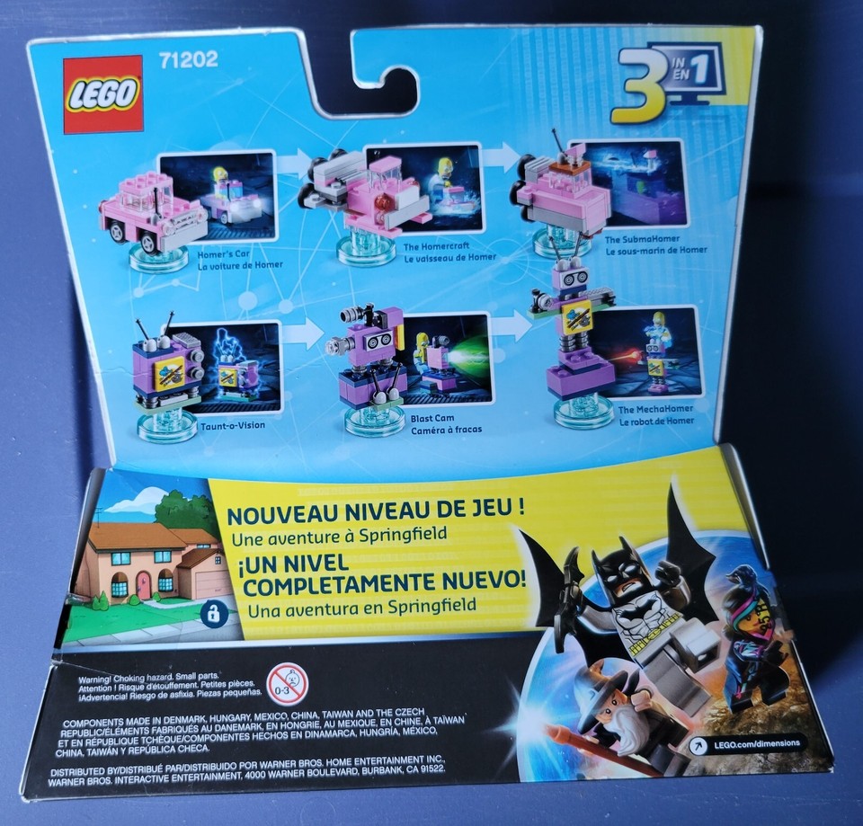 LEGO Dimensions ~ A Springfield Adventure ~ Homer Simpson - Level Pack ...