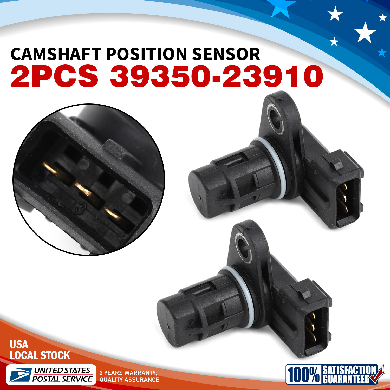 CAMSHAFT SENSOR FOR 2004-2018 KIA 2012-2021 HYUNDAI 39350-23910 2pcs | eBay