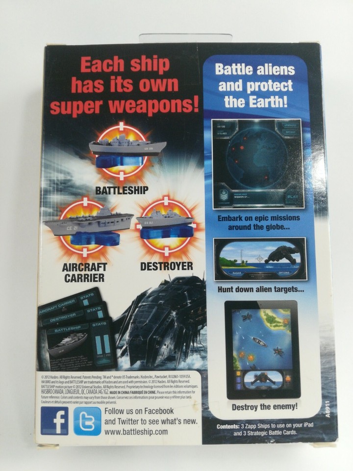 Battleship Zapped Movie Edition Interactive iPad Game By Hasbro | eBay