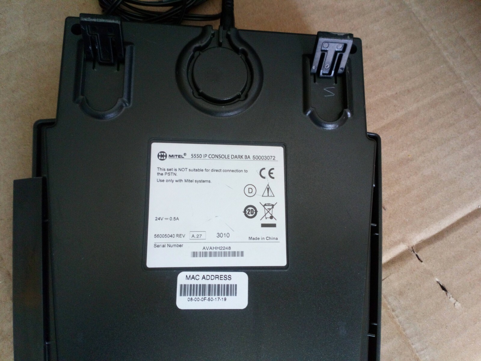 Mitel 5550 IP Console Dark BA 500003072- Console Only | eBay UK