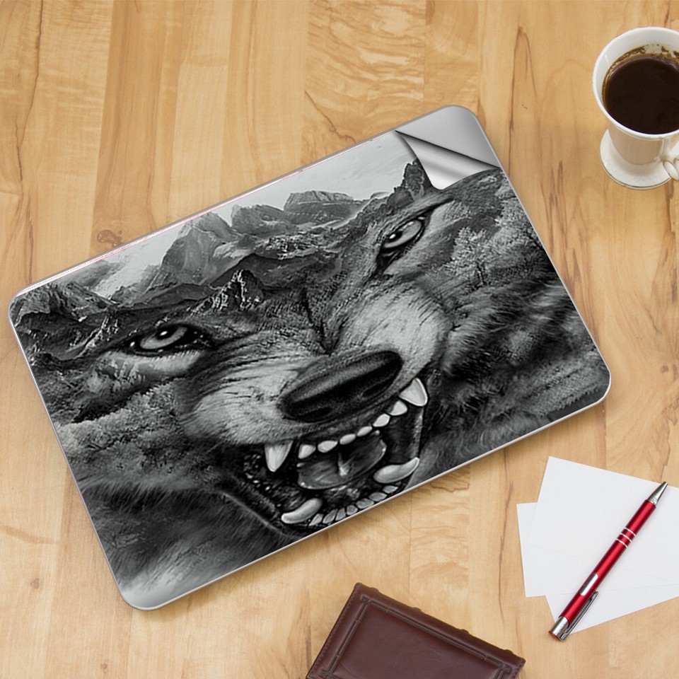 Skins for Asus Chromebook 12.5 vinyl wrap - Angry Wolf Growling ...